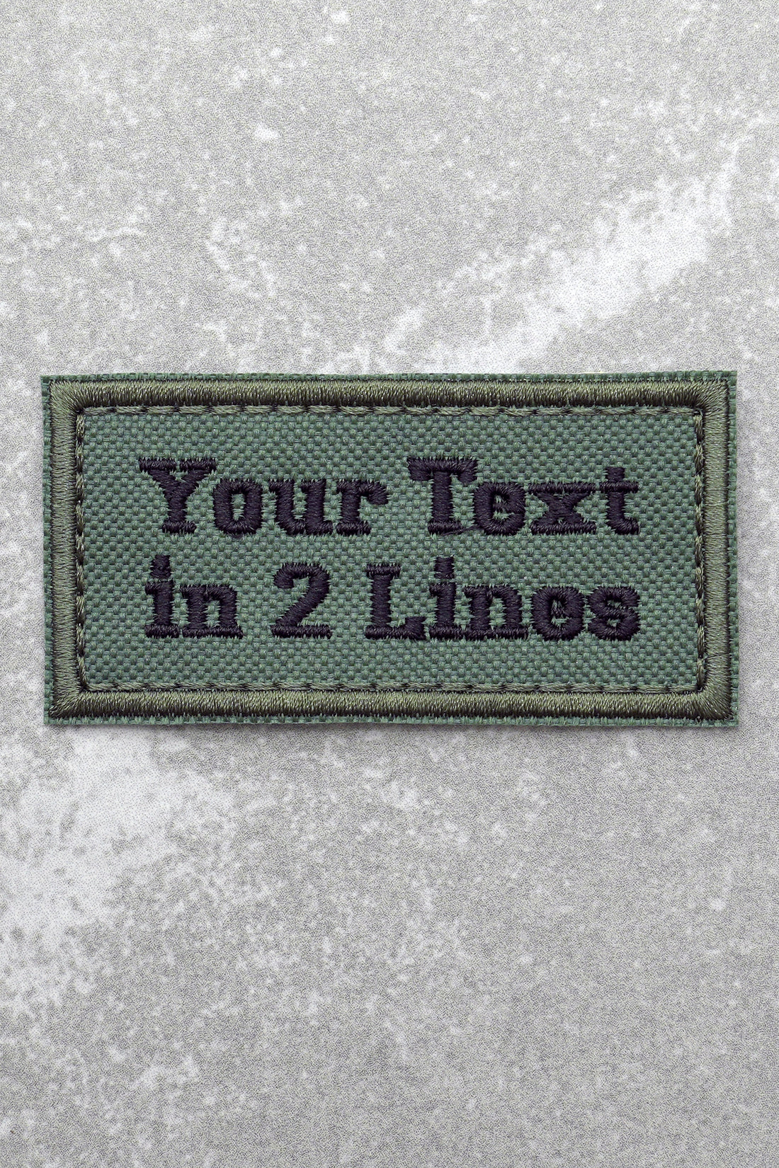 Custom Embroidered Biker Name Tag Tactical Patch, 2 Line, Green ...