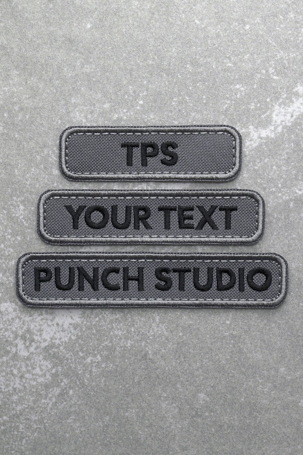Custom Nametapes, Military Tactical Embroidery Patch, Grey Rounded Cor ...