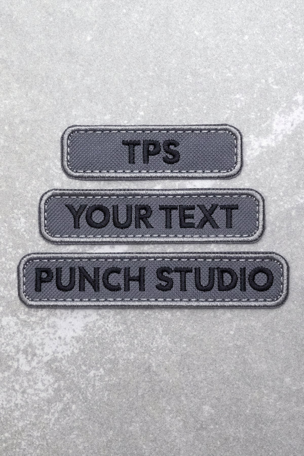 Custom Nametapes, Military Tactical Embroidery Patch, Grey Rounded Cor ...