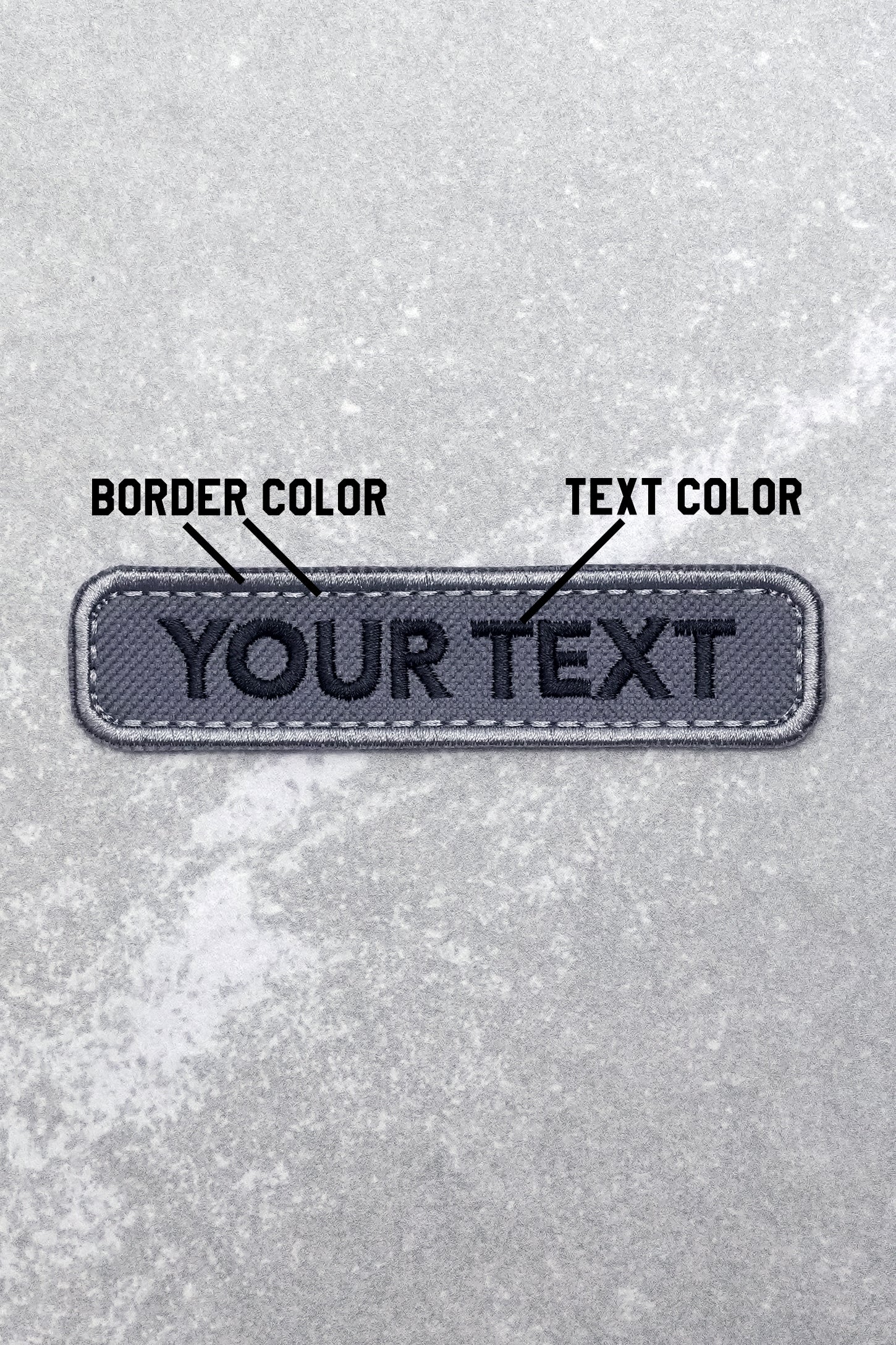 Custom Nametapes, Military Tactical Embroidery Patch, Grey Rounded Cor ...