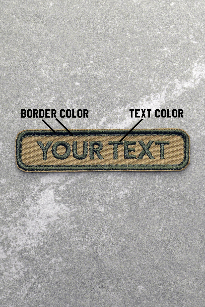 Custom Nametapes, Military Tactical Embroidery Patch, Light Brown Roun ...
